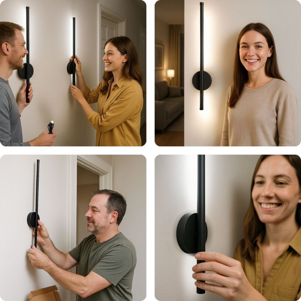 Battery operated wall lights , Modern Nordic Wall Light Stick , Usb ...