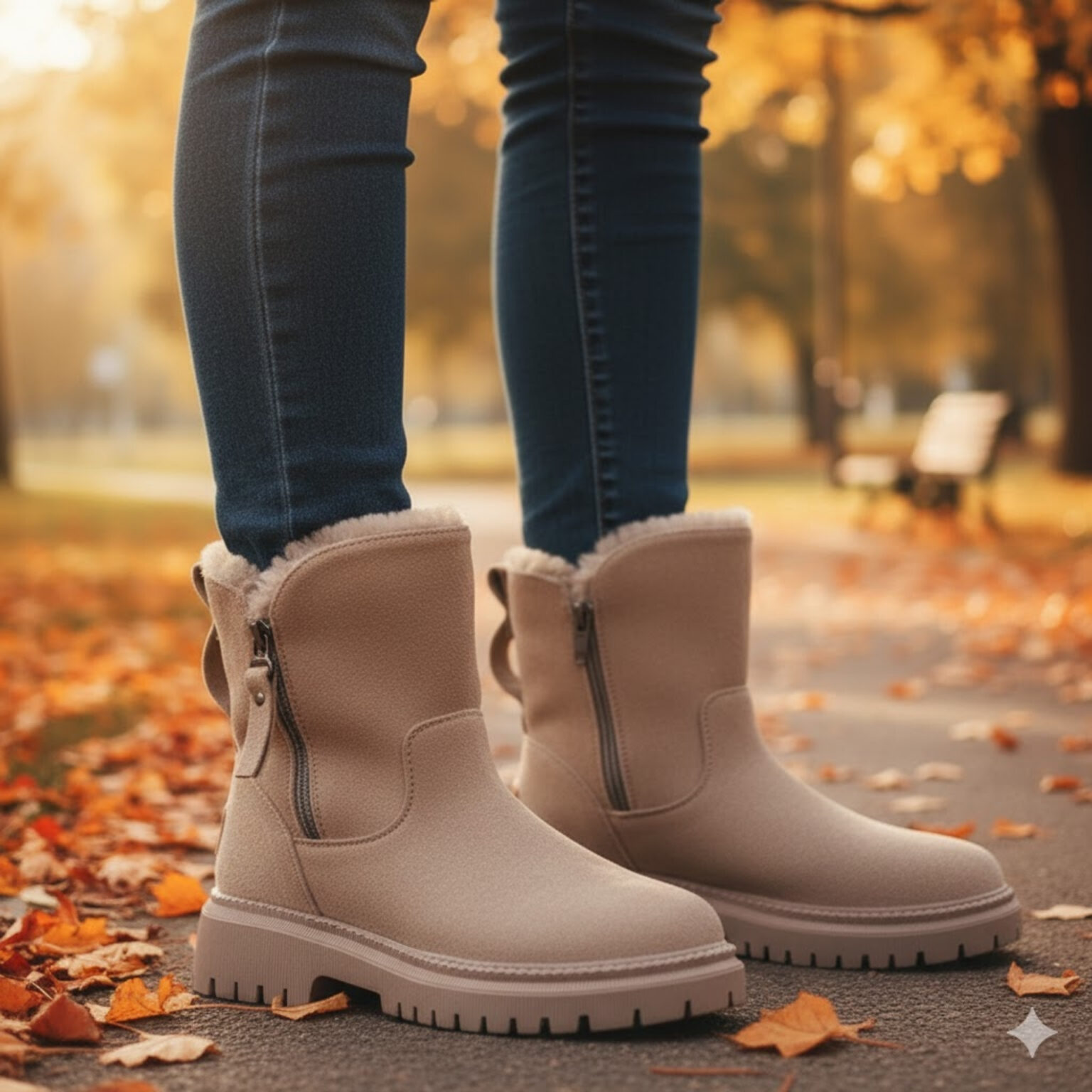 Women Velvet Lined Snow Boots Warm Thermal Ankle Boots Faux Fur Rubber ...